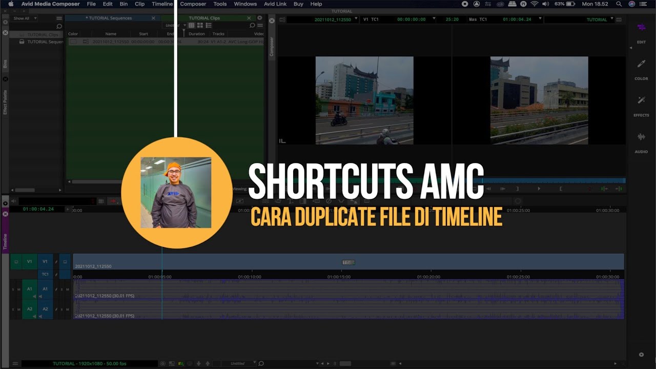 TUTORIAL EDITING VIDEO | AVID MEDIA COMPOSER | SHORTCUTS UNTUK ...
