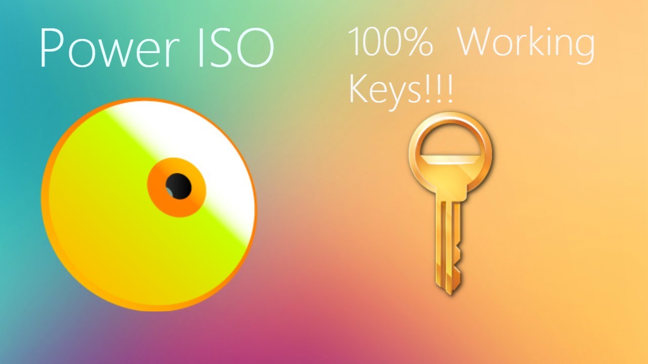 Power ISO Registration Keys 100% working [2017] - YouTube