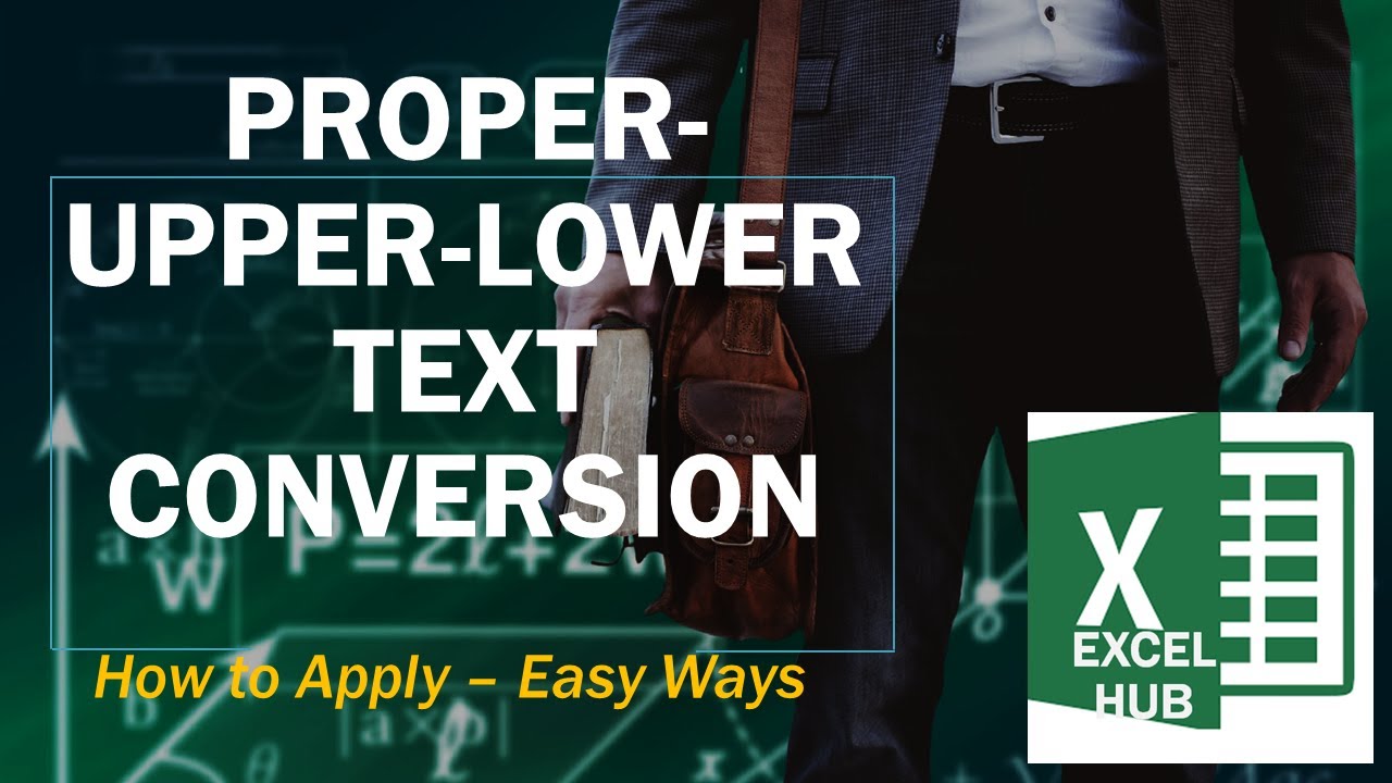 EASILY CONVERT EXCEL SHEET TEXT TO PROPER UPPER LOWER ETC YouTube easily-convert-excel-sheet-text-to-proper-upper-lower-etc-youtube