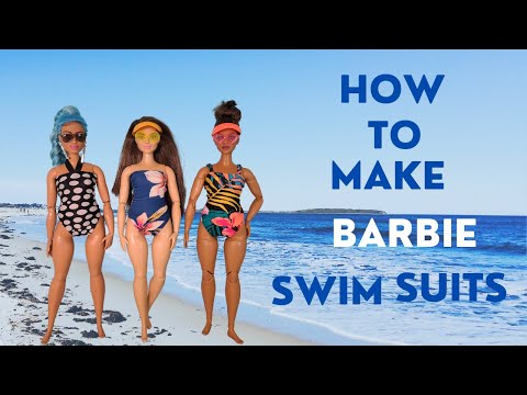 How to make a Barbie Swimsuit! #diybarbieclothes #diybarbie