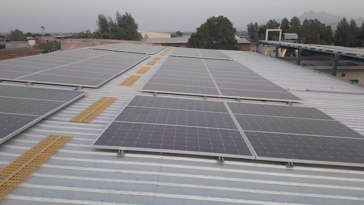 90KW Solar power plant visit - YouTube