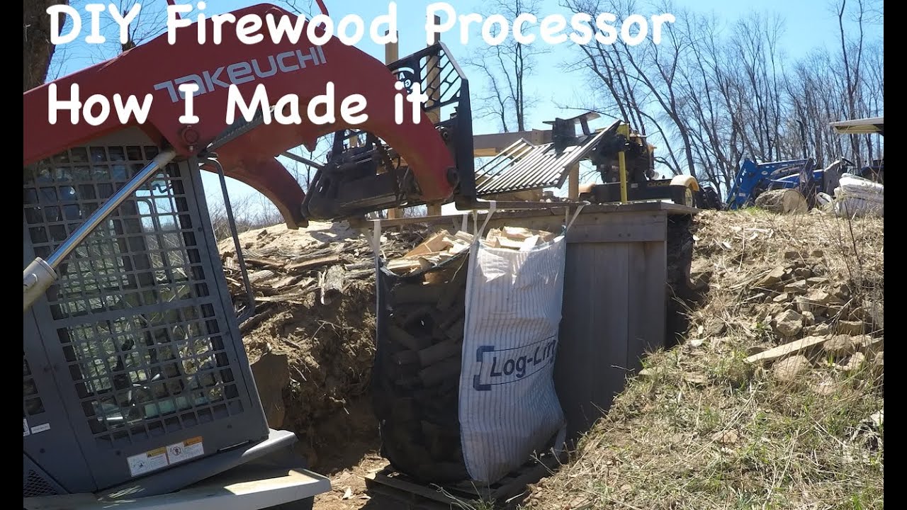 Details on my DIY Firewood Processor How I made it - YouTube