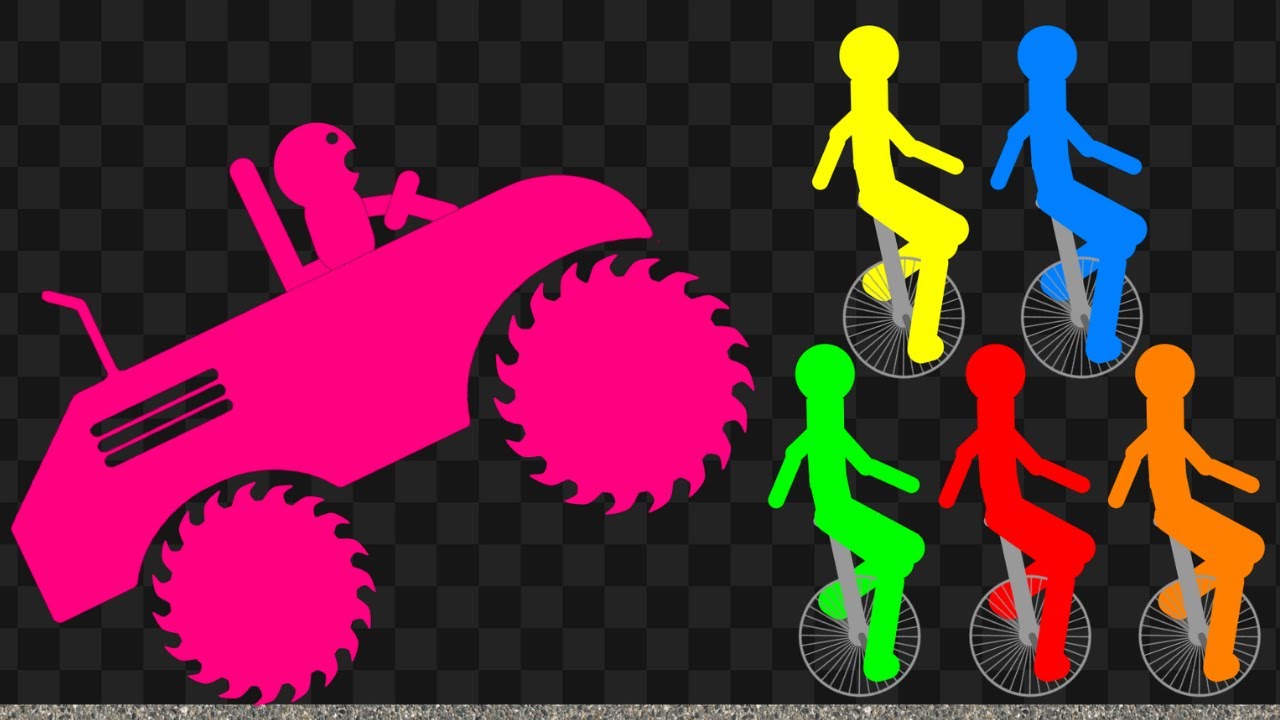 Magenta Truck: Survival Stickman Unicycle Race - YouTube