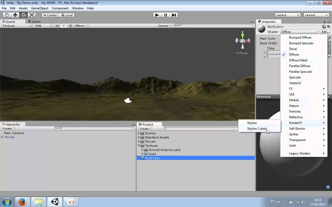 Unity3D Tutorial: How to make Skybox 360 (single texture) - YouTube