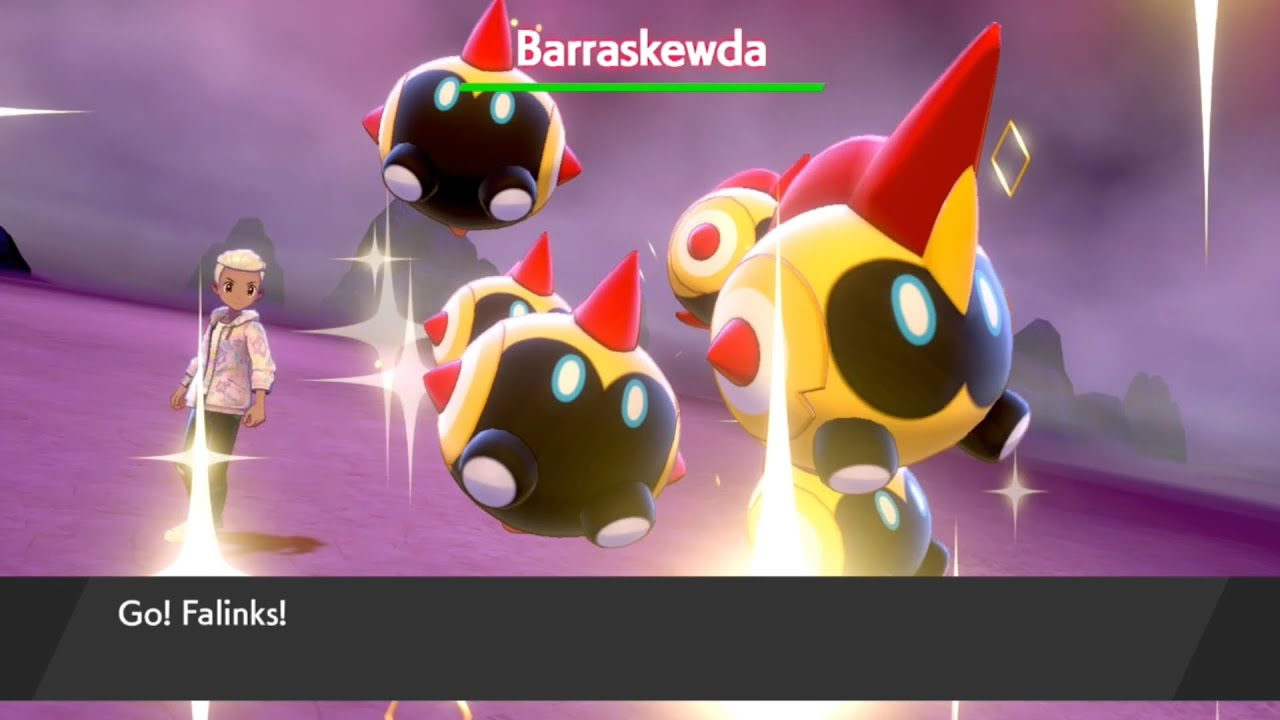Max Raid Battle Vs Barraskewda Pokemon Shield Dynamax Falinks - YouTube
