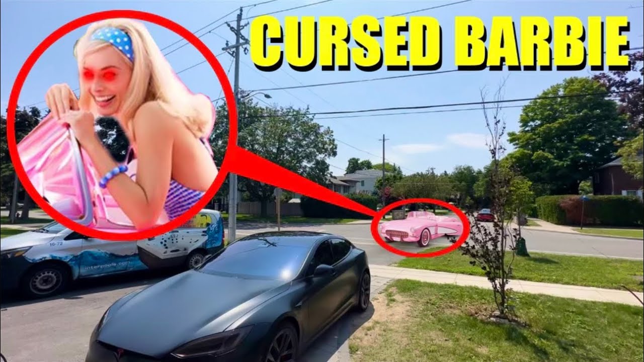 security camera catches CURSED BARBIE OUTSIDE OUR HOUSE !? ( she captured JANA) - YouTube