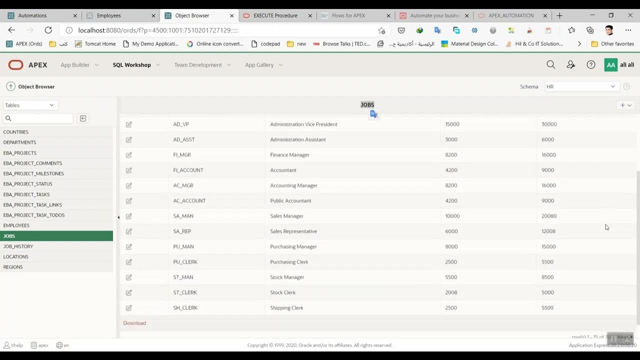 Oracle APEX Automations : Execute Scheduled Automation [6] with English subtitle - YouTube