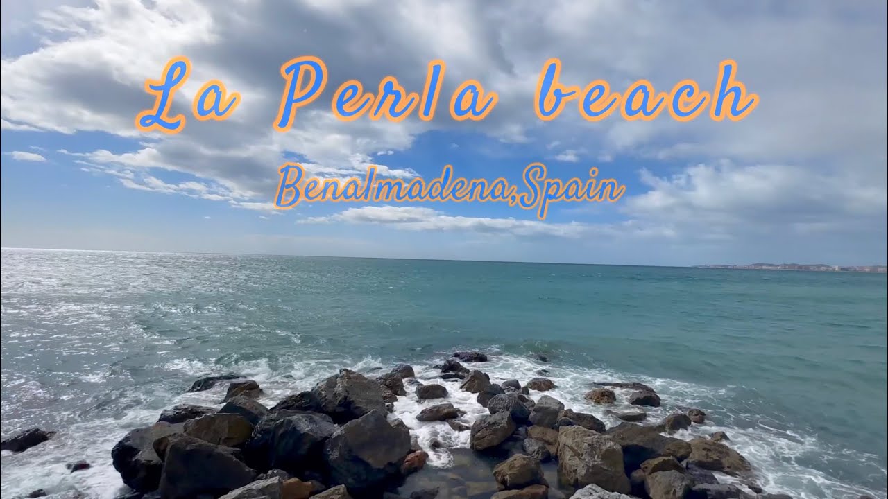 Walking on La Perla beach in - YouTube