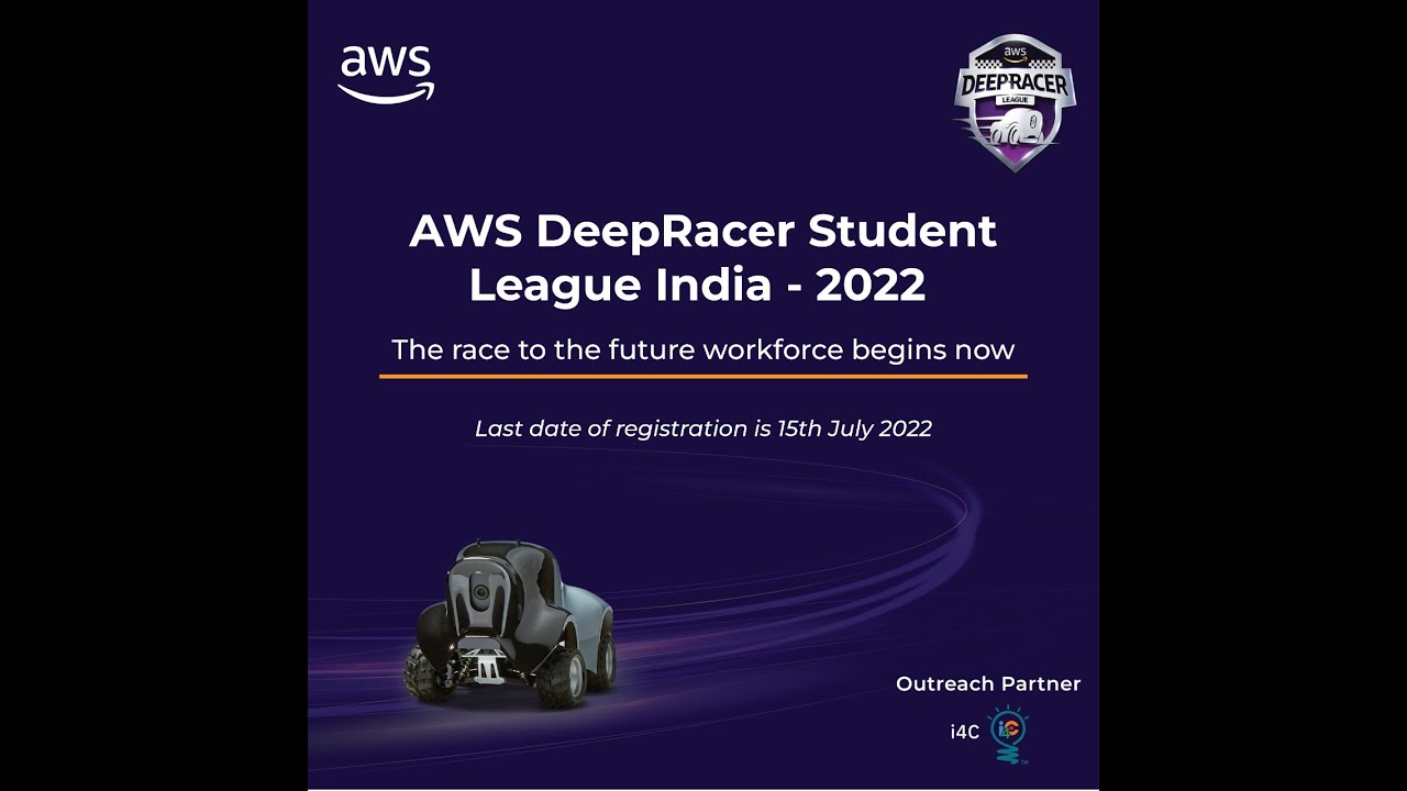 AWS Deep Racer Student League 2022 - i4C - YouTube