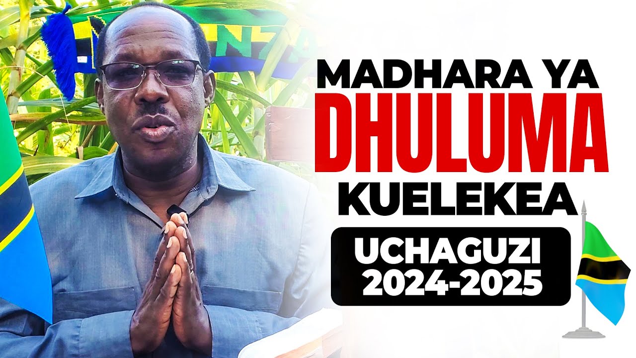 MADHARA YA DHULUMA KUELEKEA UCHAGUZI 2024-2025 - MZEE NG'HOBOKO - YouTube