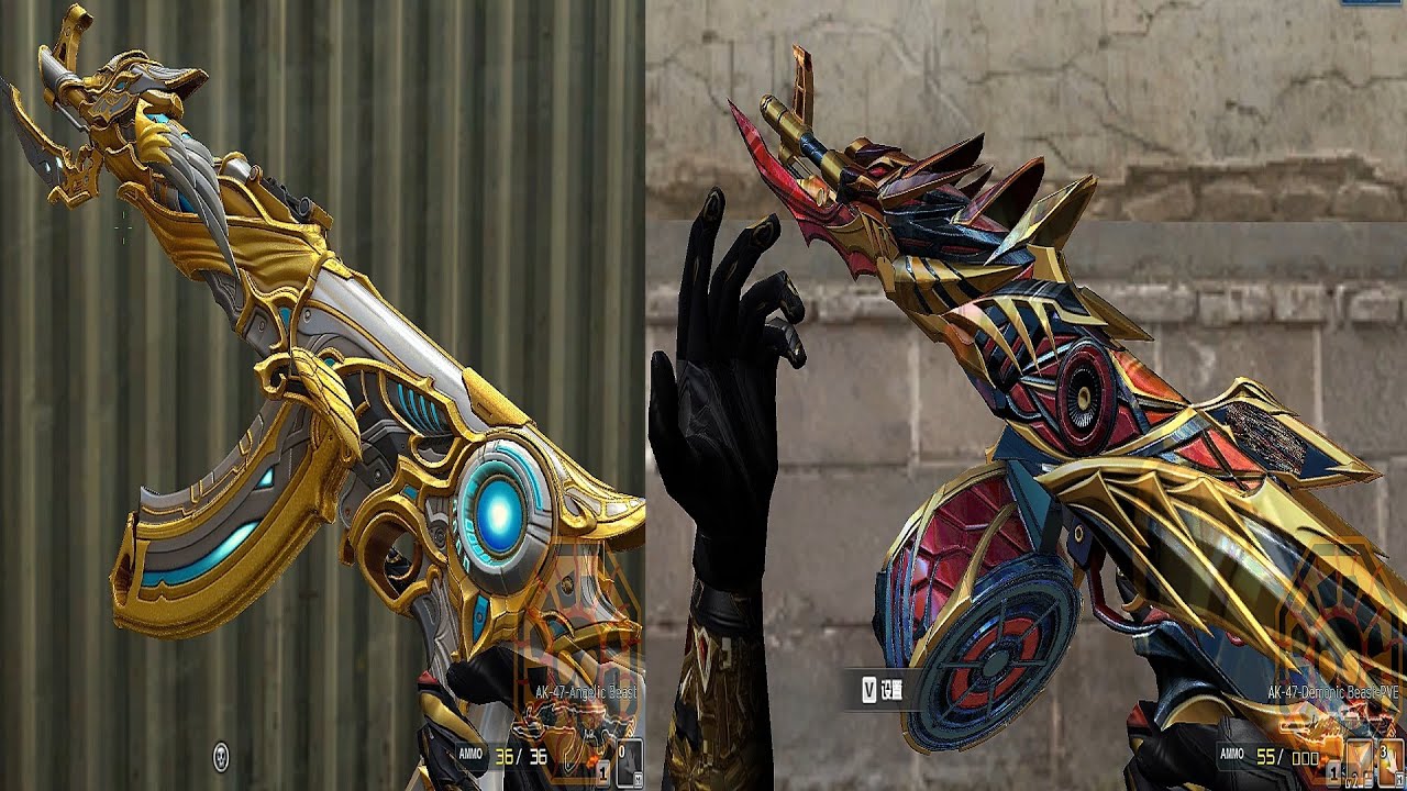 CF: VVIP AK-47-Angelic Beast & AK-47-Demonic Beast (Legendary AK47) BETA1 [CrossFire] - YouTube