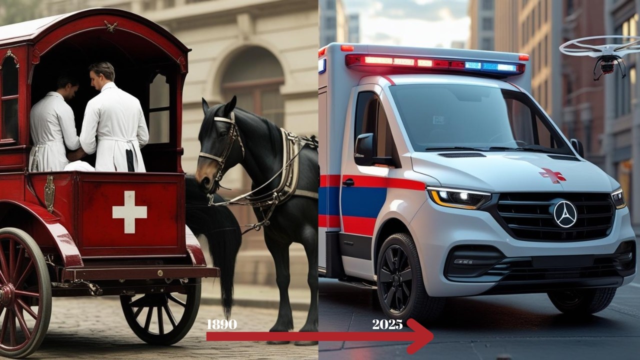 Ambulance Evolution: From 1890 to 2025 Google Veo 3 - YouTube
