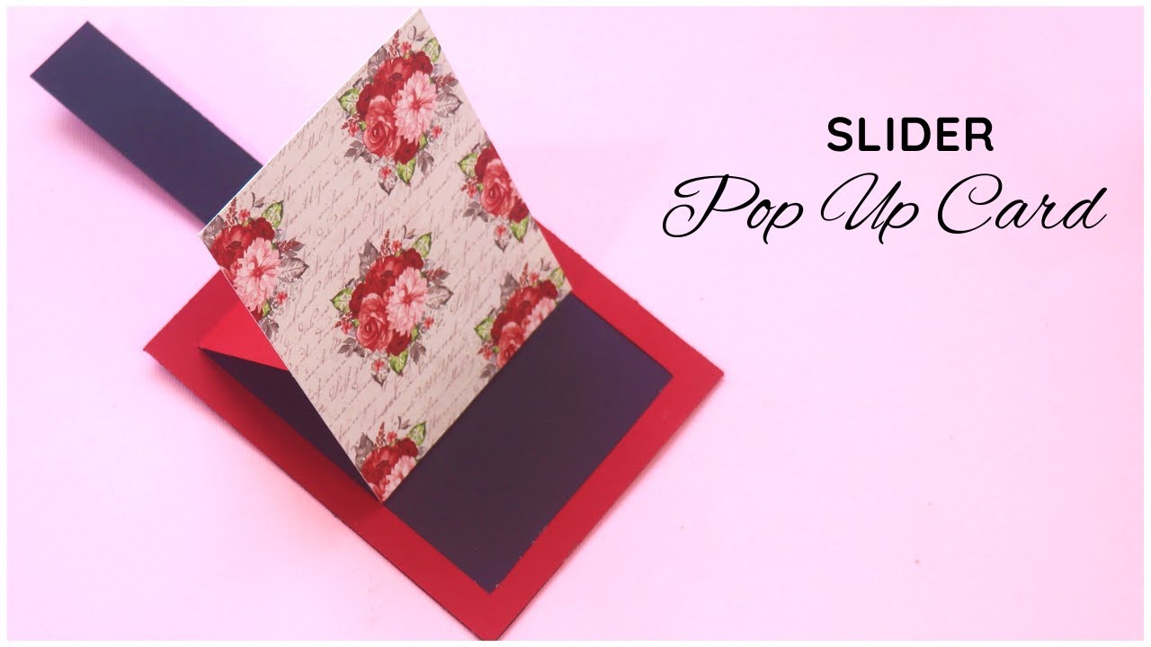 Pop Up Slider Card | DIY Valentine Card - YouTube