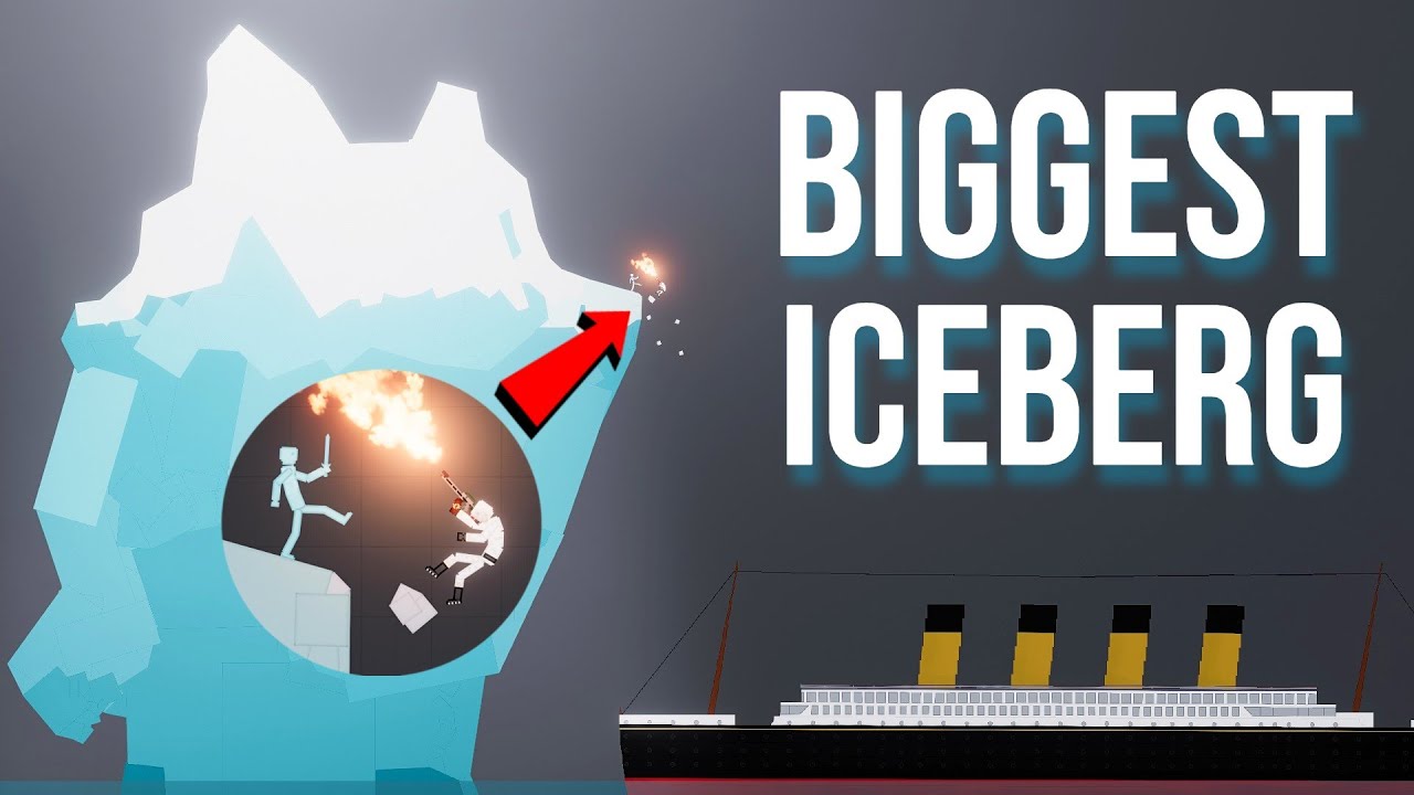 PEOPLE vs ICE MAN on THE BIGGEST ICEBERG [People Playground] - YouTube