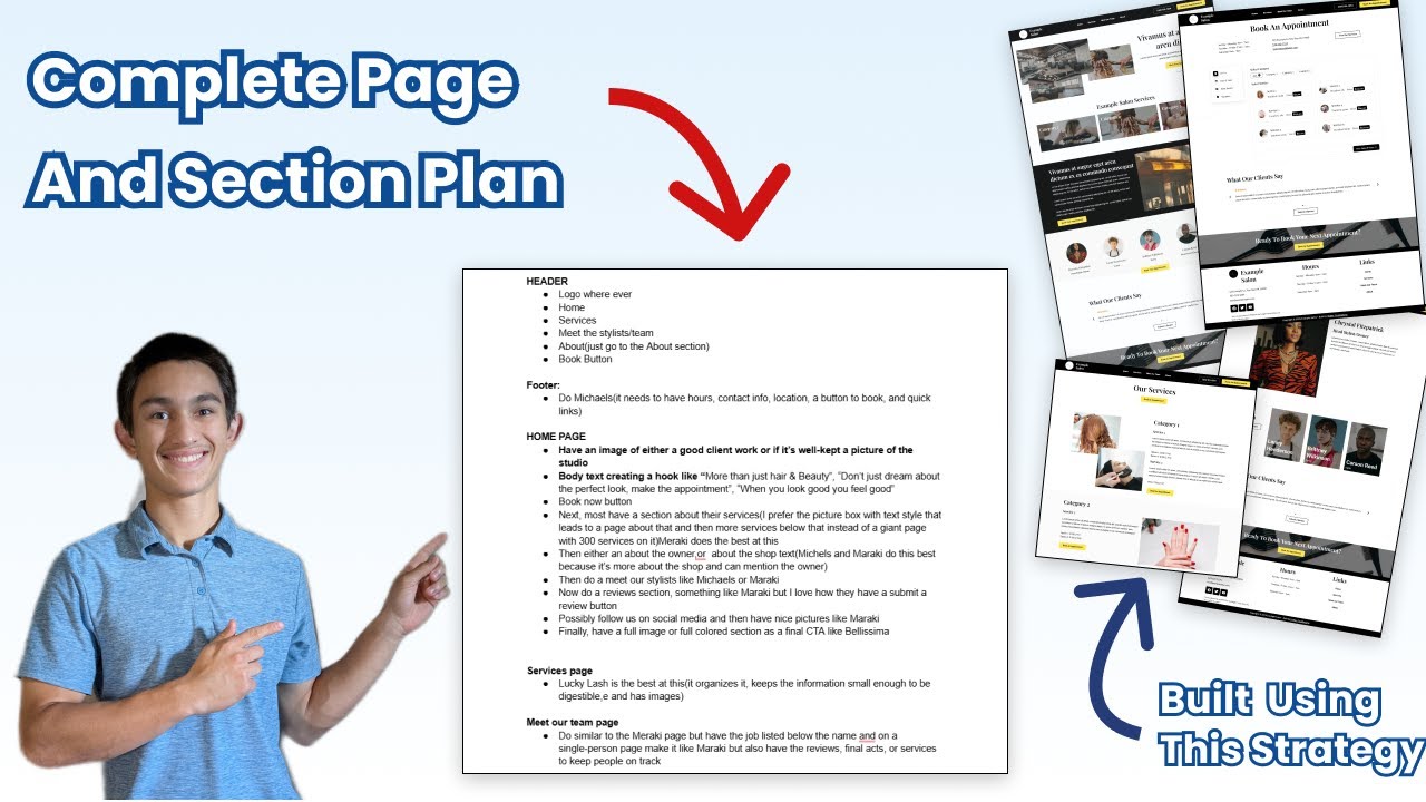 How To Make a Complete Website Page & Section List in 2025 (Takes Less ...