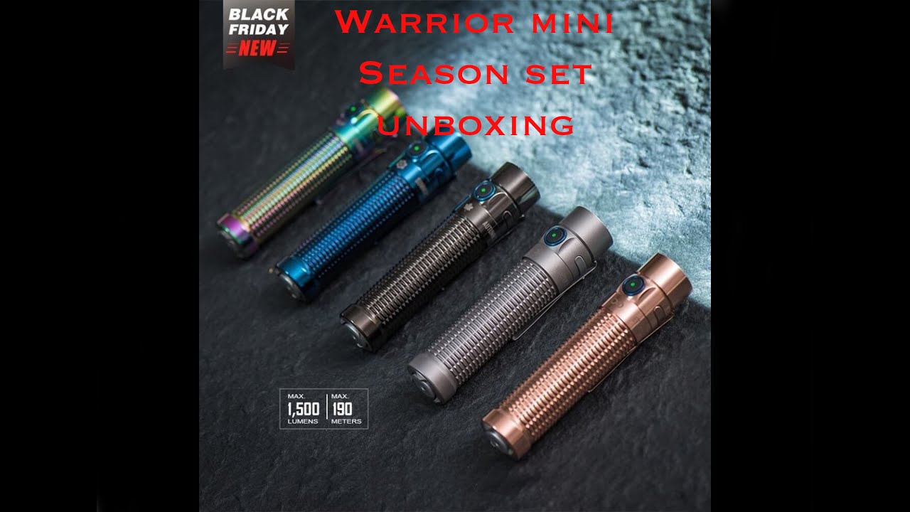 Olight Warrior mini Autumn and Winter unboxing! - YouTube