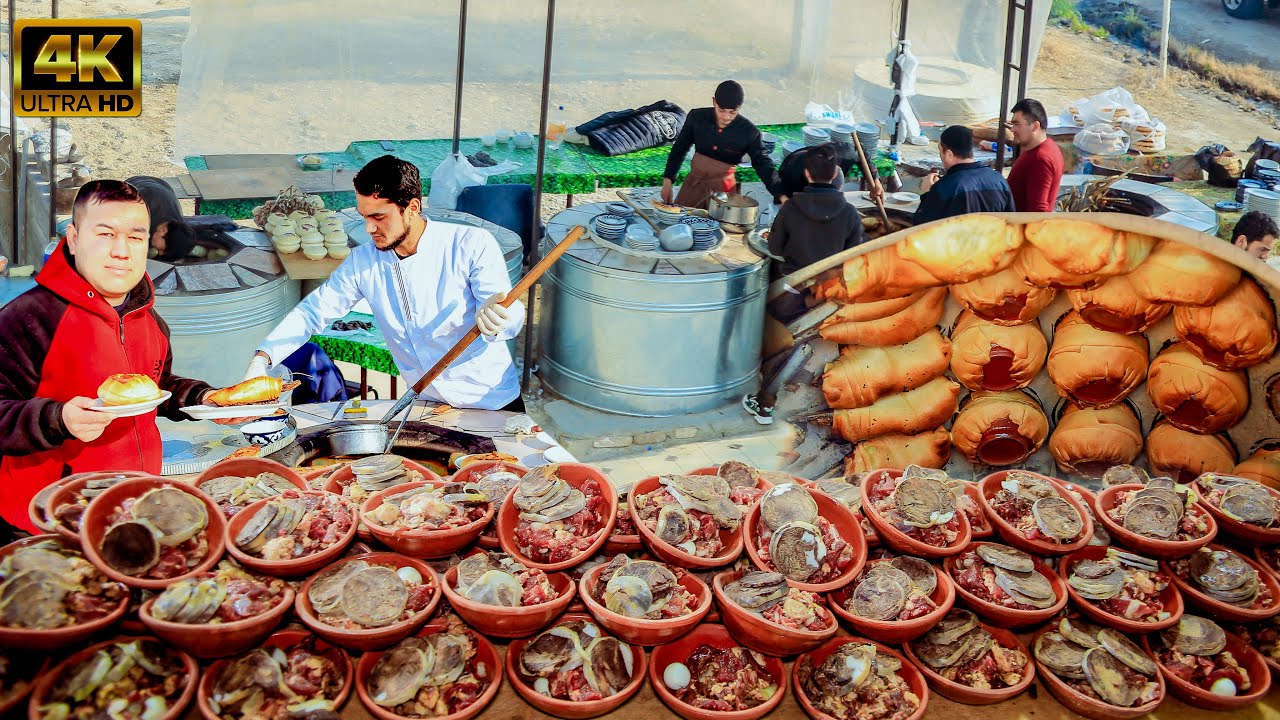 KOSA SOMSA famous in Asia | Thousands of different somsa | Uzbek street ...