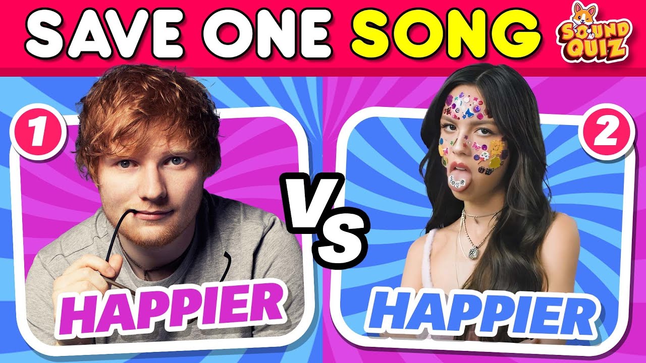 SAVE ONE SONG 🎵 One Word Two Songs With The Same Name | Music Quiz ...