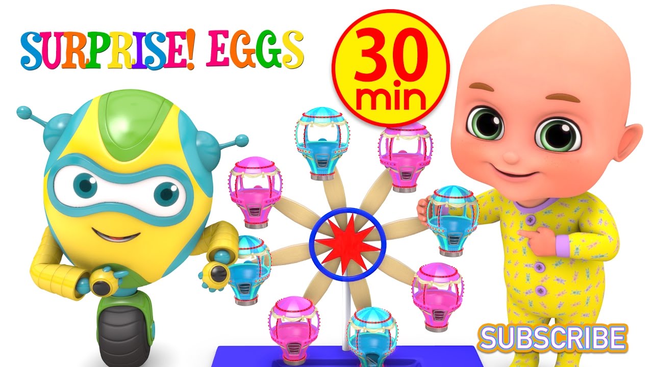 Kids Toys - Amusement Park Rides balloon Giant Wheel | Surprise Eggs ...