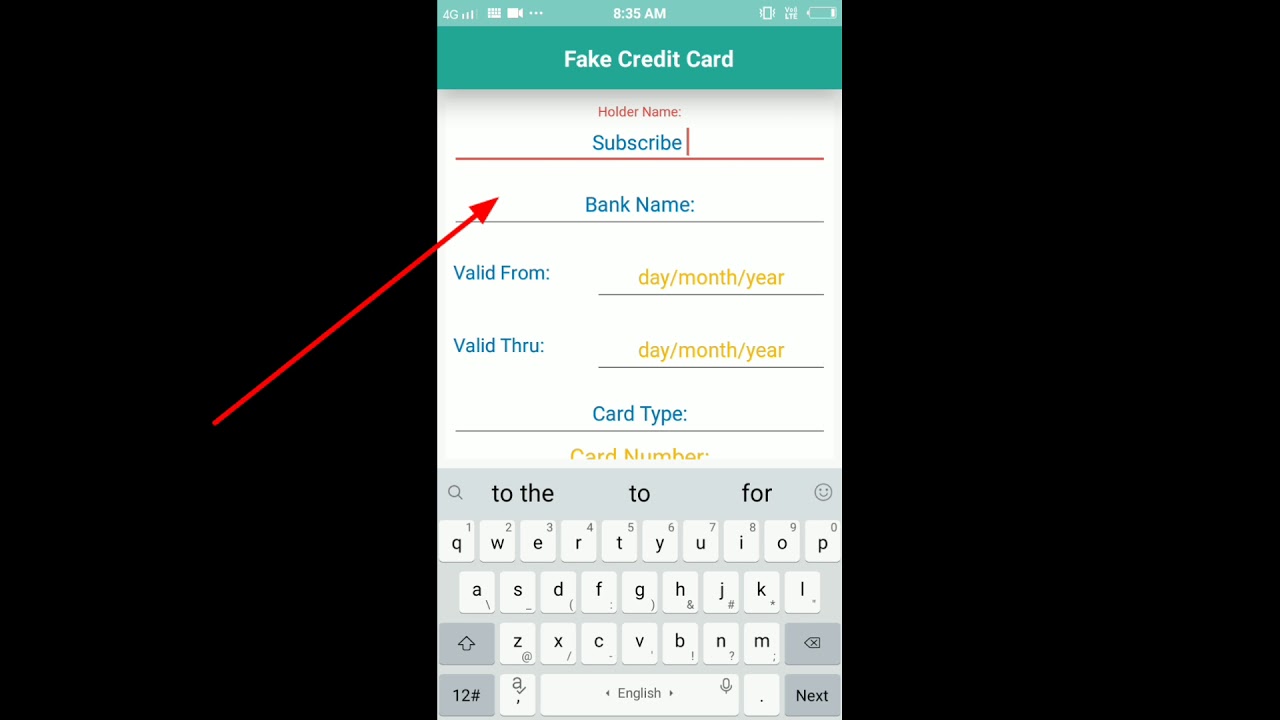 How to make a credit card on your android phone? - YouTube