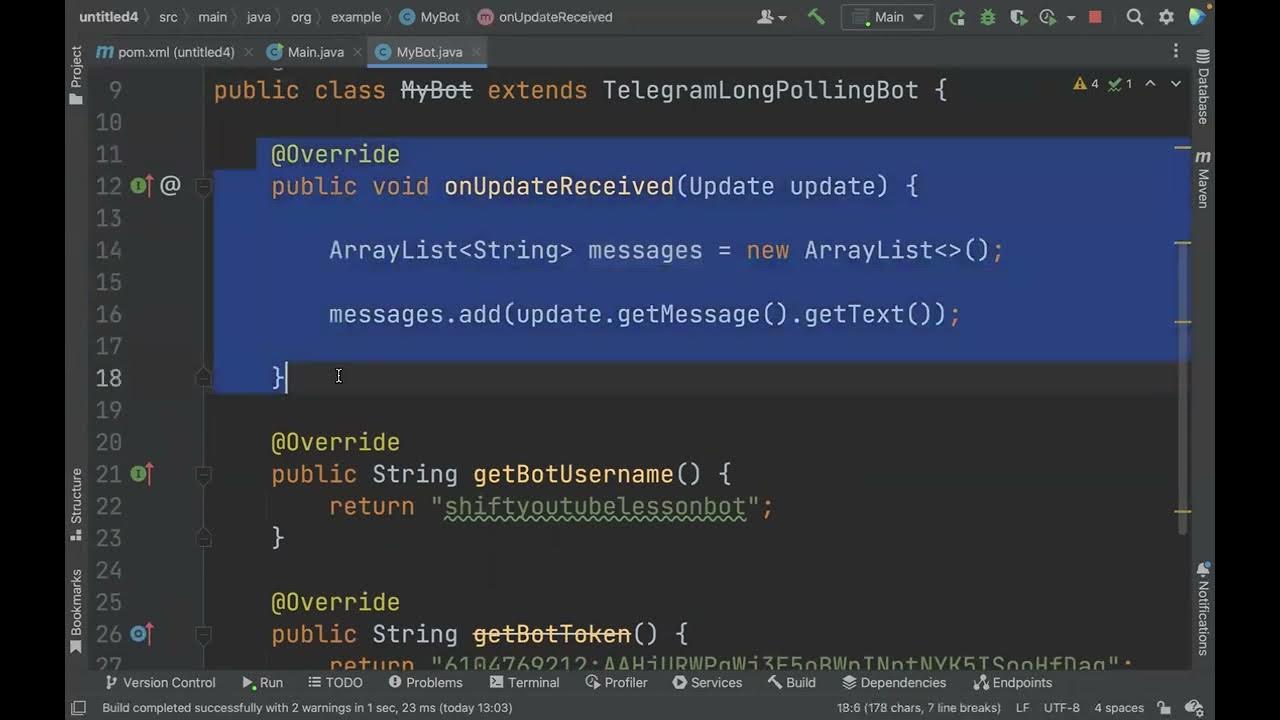 9-lesson. Telegram BOT Practice - YouTube