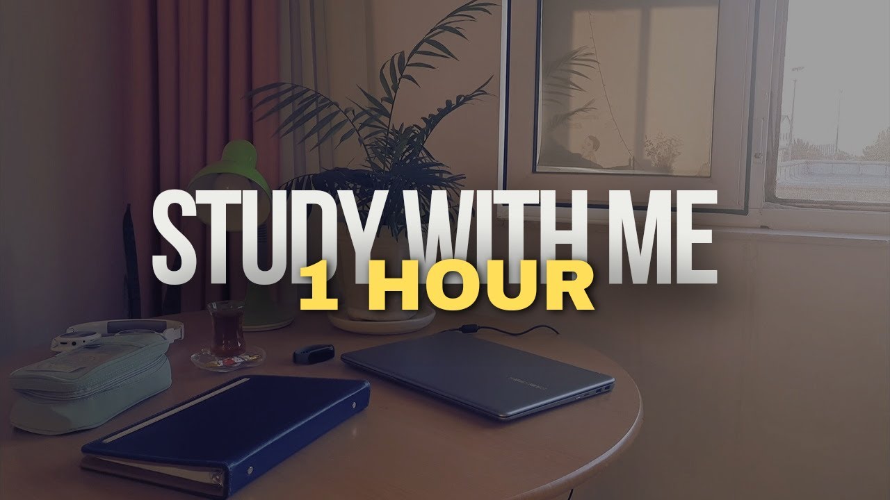 1HOUR STUDY WITH ME | Sunset, calm piano, no background sound, no breaks - YouTube