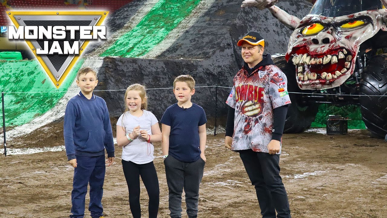 Monster Jam Cardiff Pit Party & Meeting the drivers - YouTube