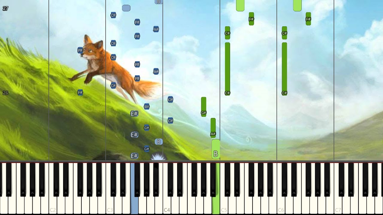 Fox Amoore - Flow (Piano Tutorial) [Synthesia] - YouTube