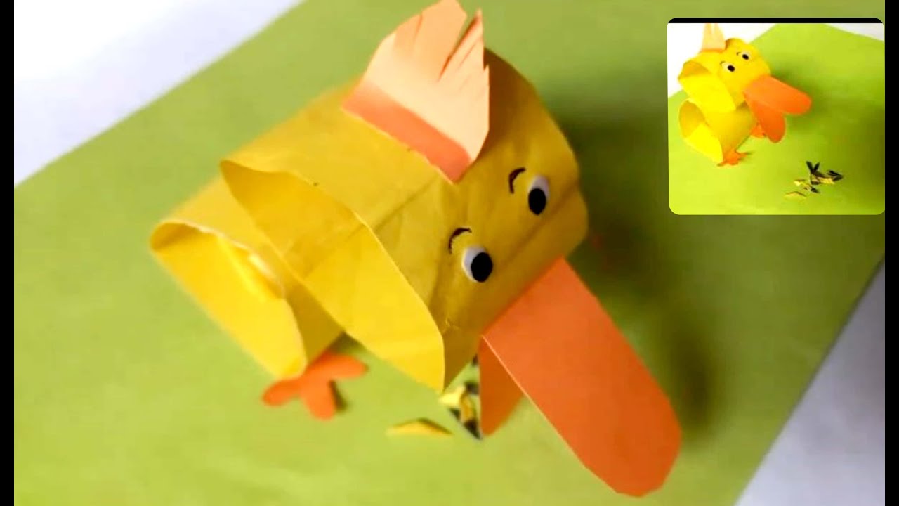 How to Make Paper Duck || Unique Duck Craft Easy || Easy Origami ...