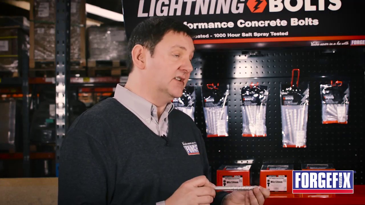 Forgefix Lightning Bolt Thread Forming Masonry Fixing 2 - YouTube