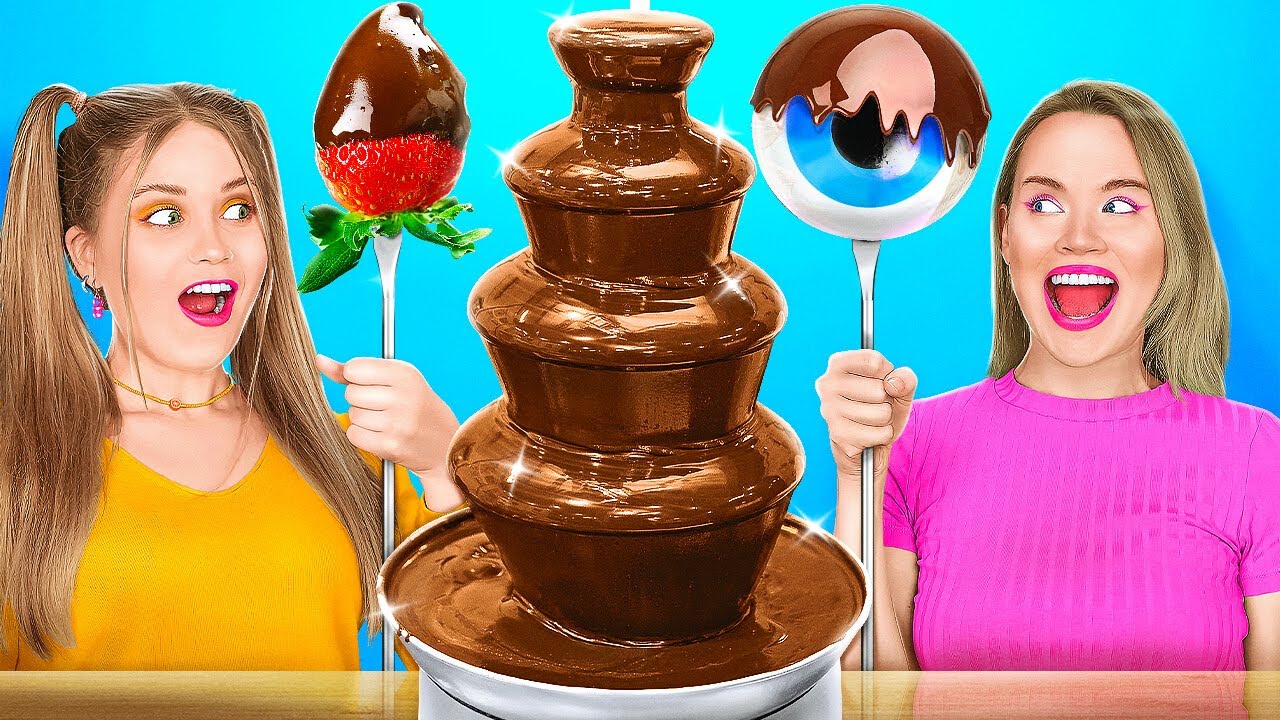 CHOCOLATE FOUNTAIN FRENZY! The Ultimate Sweet and Satisfying Challenge ...