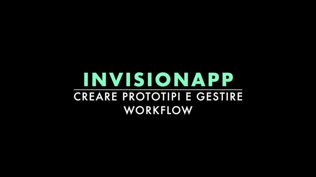 InvisionApp: creare prototipi e gestire il workflow - YouTube