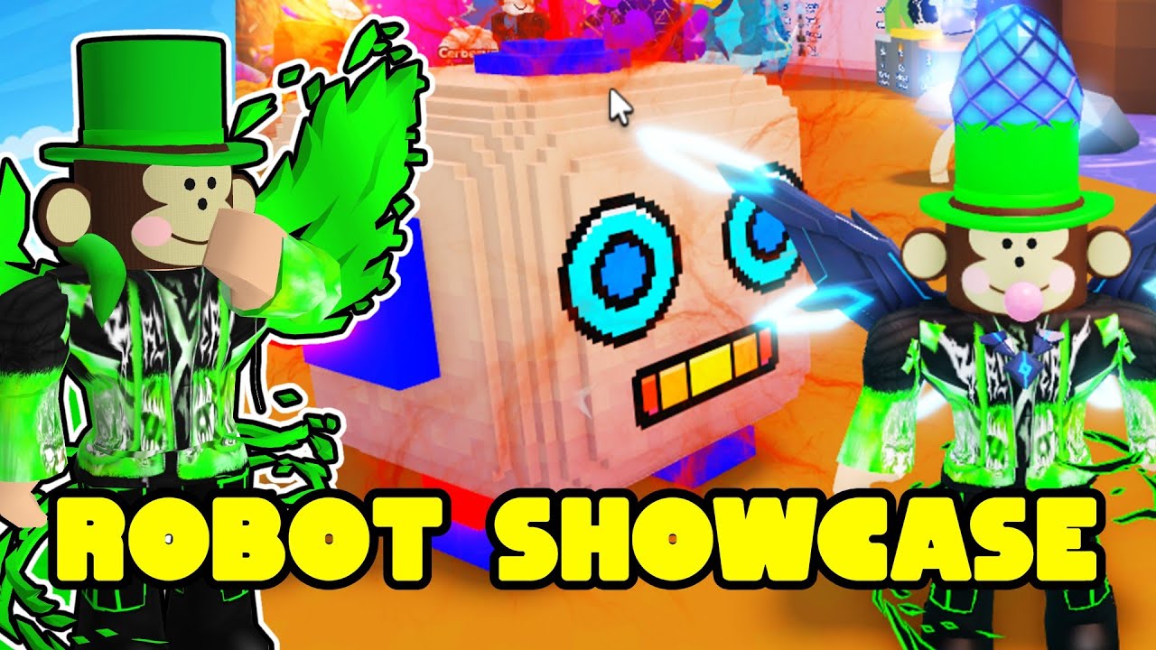 showcasing new giant pixel robot - YouTube