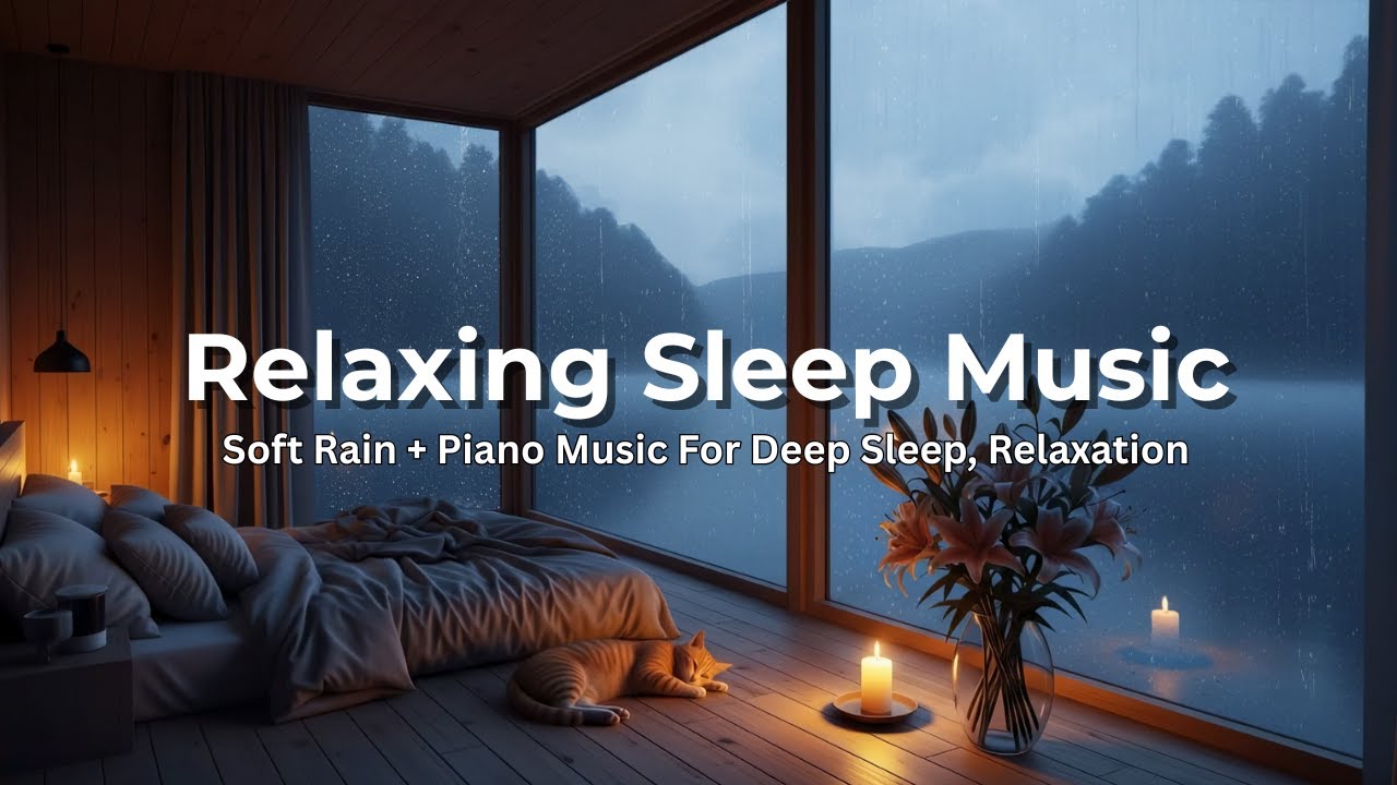 Peaceful Rain at Night | Deep Sleep Music to Calm the Mind, Relaxing ...