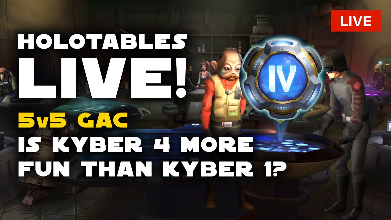 5v5 GAC - Comparing Kyber 4 and 1 | SWGOH Live - YouTube
