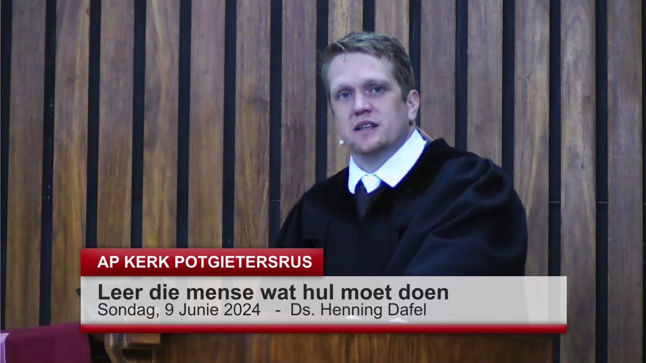 Leer die mense wat hul moet doen - YouTube