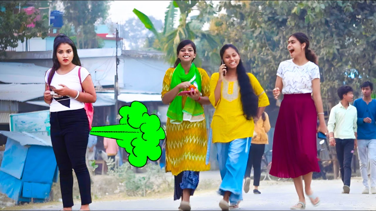 Funny FARTY PARTY Prank on Girls Part- 242 😜! N2o Shreya - YouTube