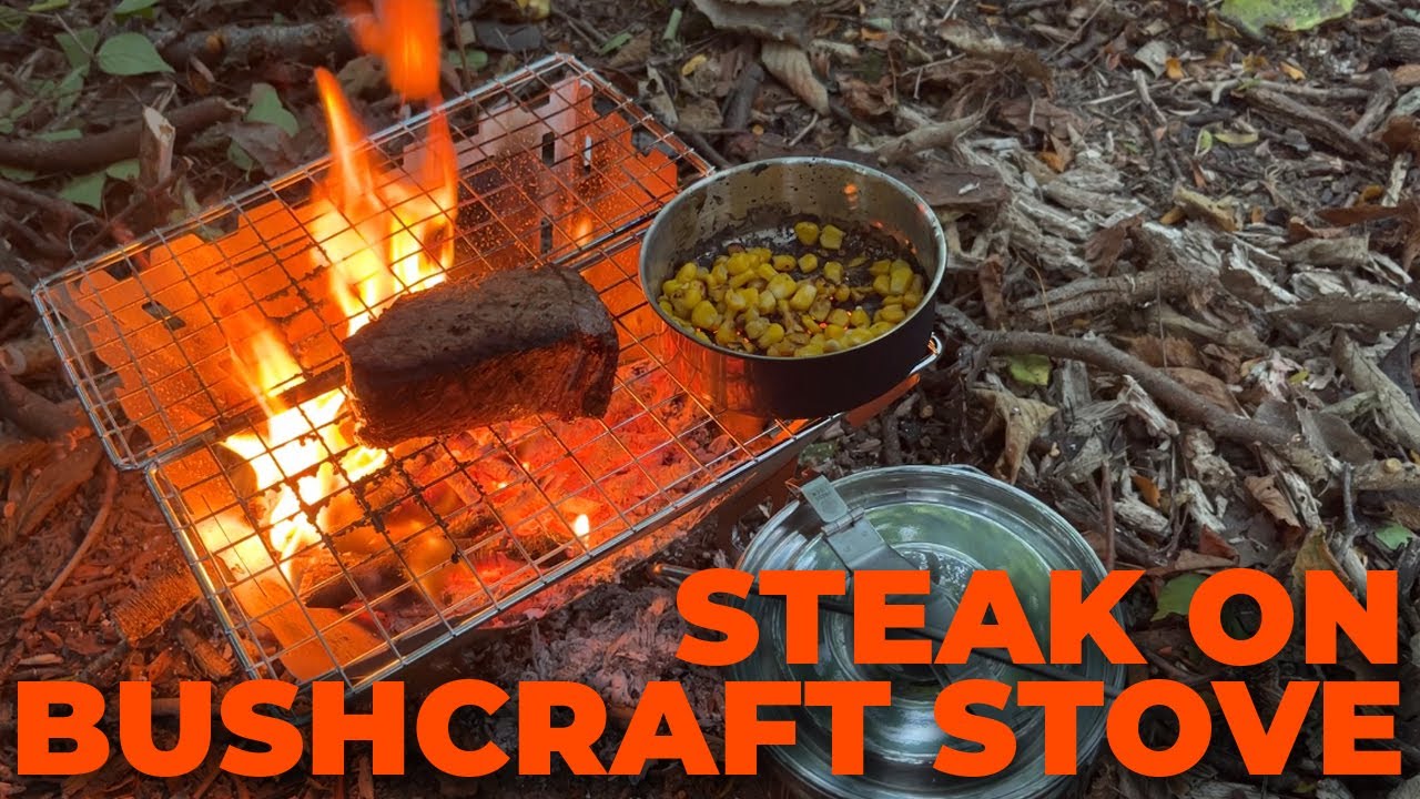 Cooking Steak on Bushcraft Stove | Fire Maple Stove & Bush Pot - YouTube