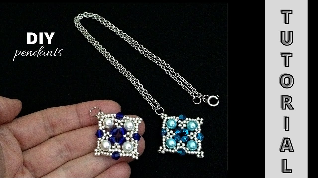 DIY necklace pendant// Easy pendant tutorial/ - YouTube