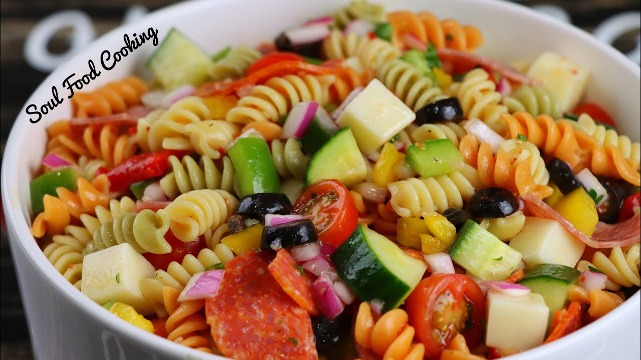 Easy Pasta Salad Recipe - How to make the BEST Pasta Salad - YouTube