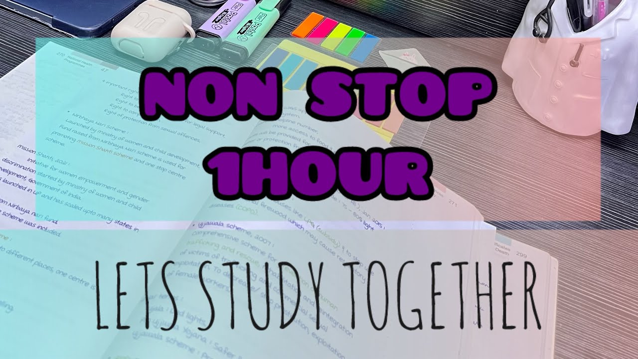 LETS STUDY TOGETHER NON STOP 1HOUR - YouTube