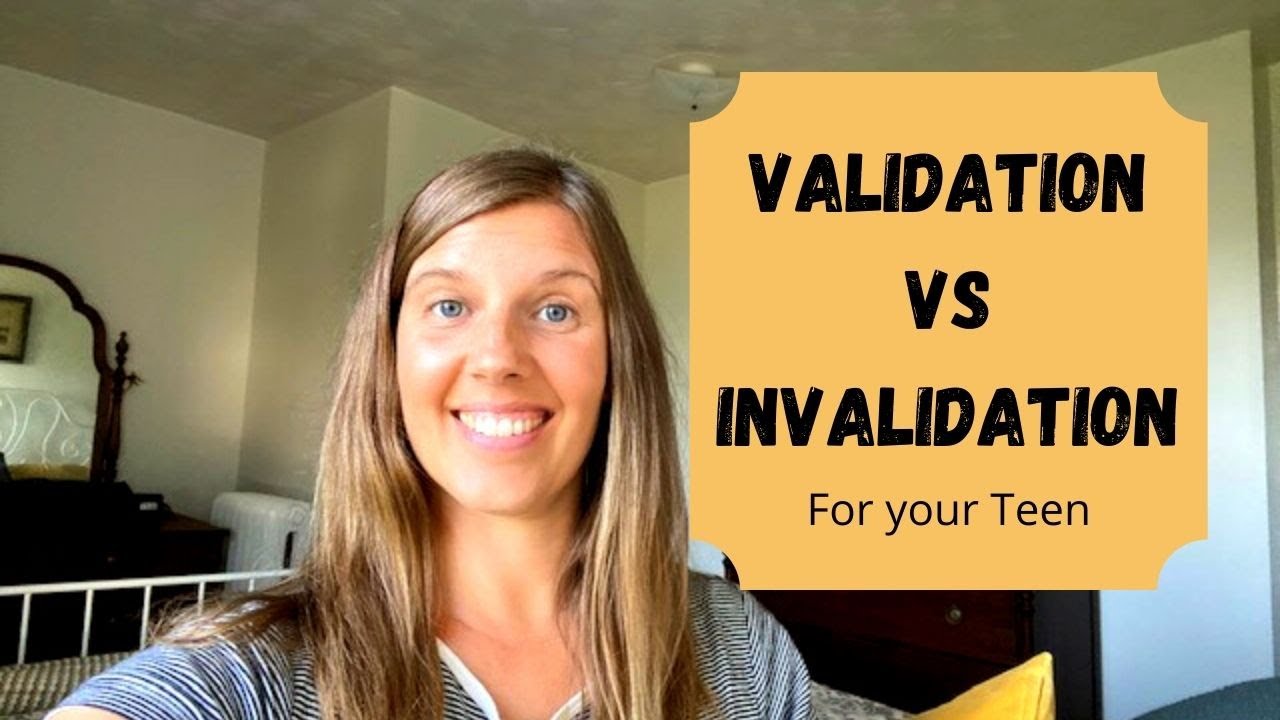 Communicating Acceptance and love to your teen through validation - YouTube