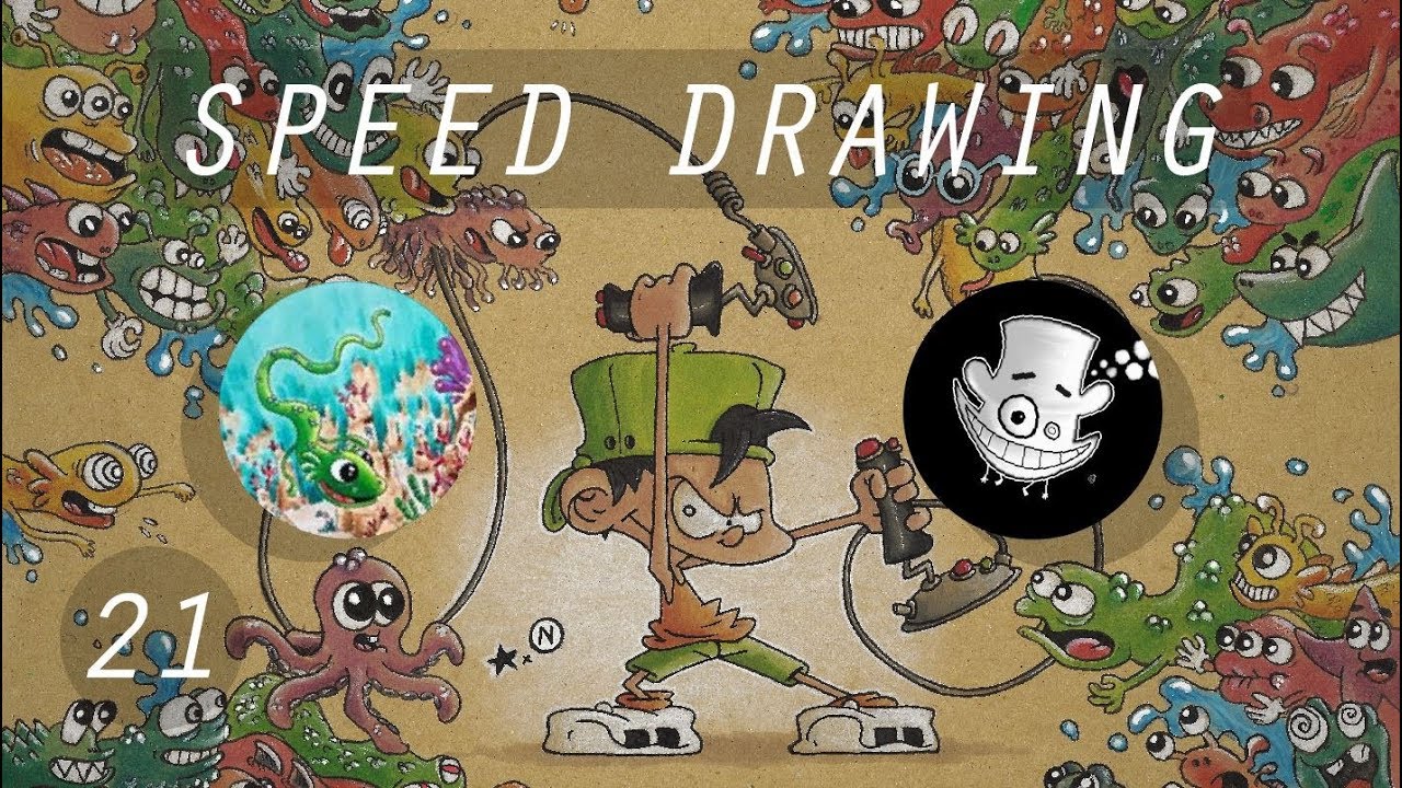 SPEED DRAWING #21 - Kid Paddle (ft. Boxadessin) - YouTube