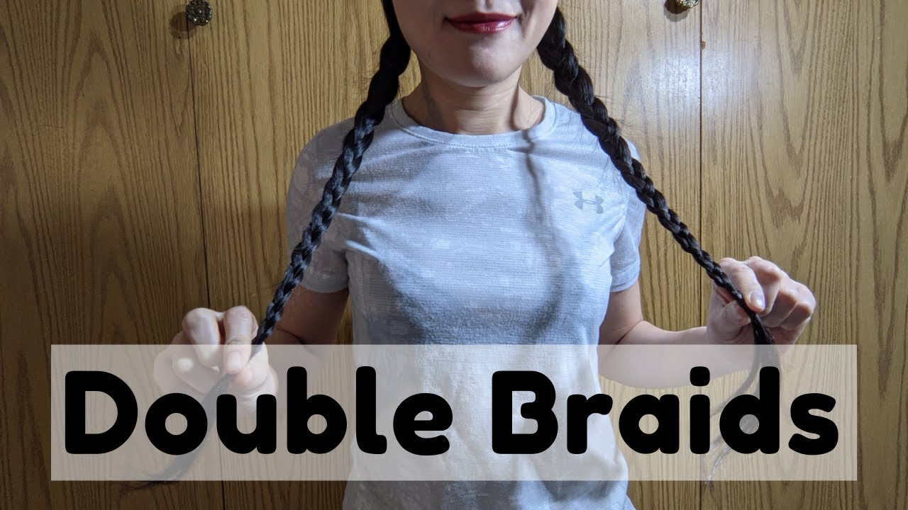 ASMR | Double Braids, Brushing Long Hair, Gentle Scalp Massage - YouTube