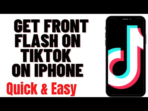 HOW TO GET FRONT FLASH ON TIKTOK ON IPHONE 2023