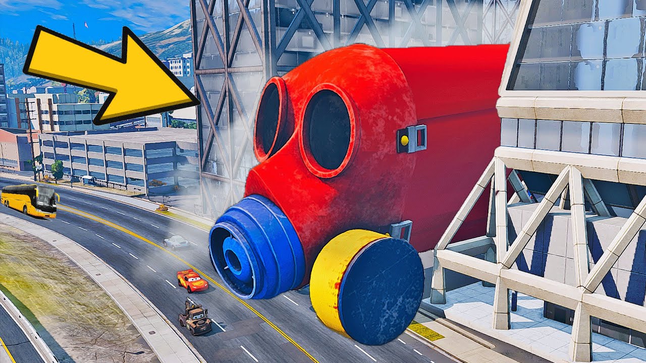 MASSIVE MONSTER CARS ATTACK PIXAR CARS in BeamNG.drive! - YouTube