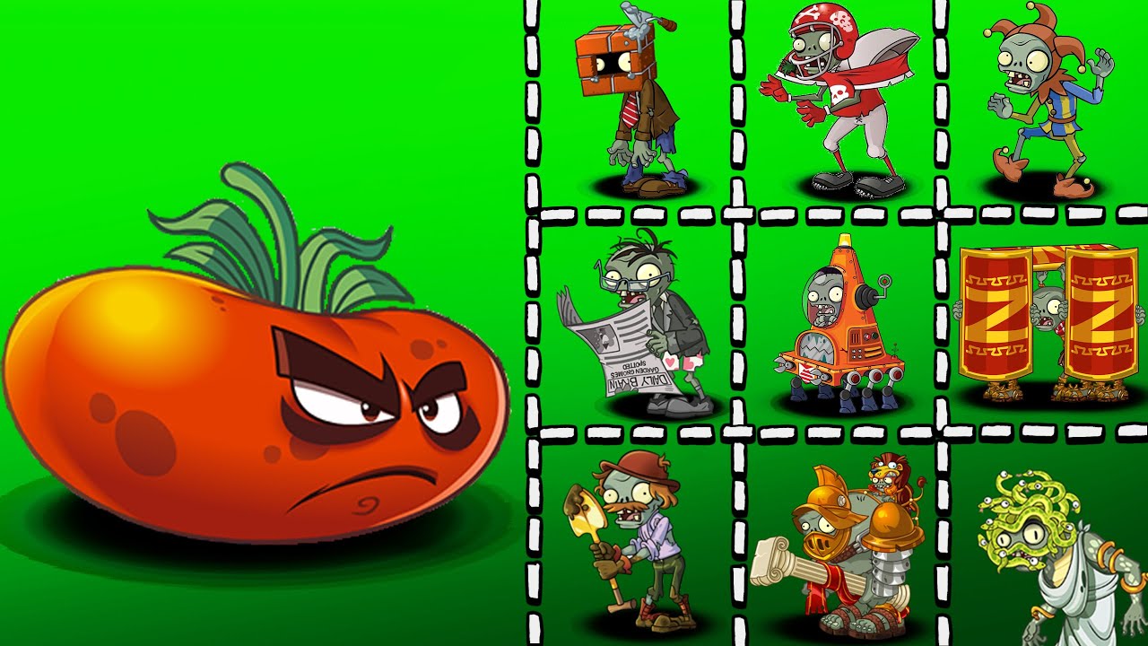 Ultomato MAX Level vs Hard Level Zombies - PvZ 2 Gameplay Plants vs ...