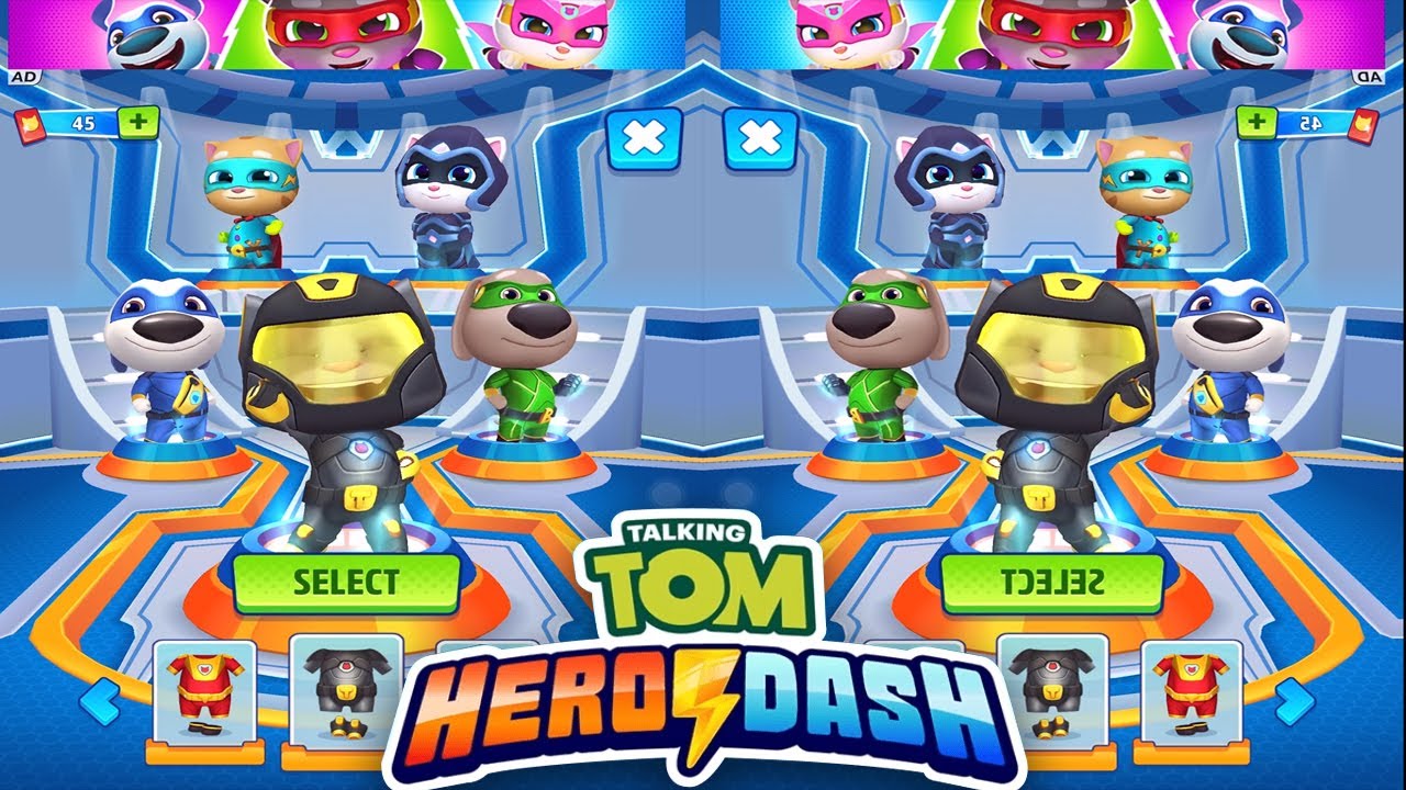 Talking Tom Hero Dash GamePlay All Level Game Walkthrough Android, IOS ...