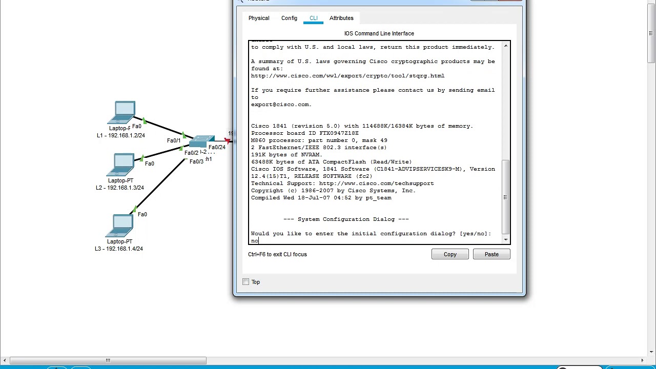 Standard ACl using Single Router on Cisco Packet tracer - YouTube