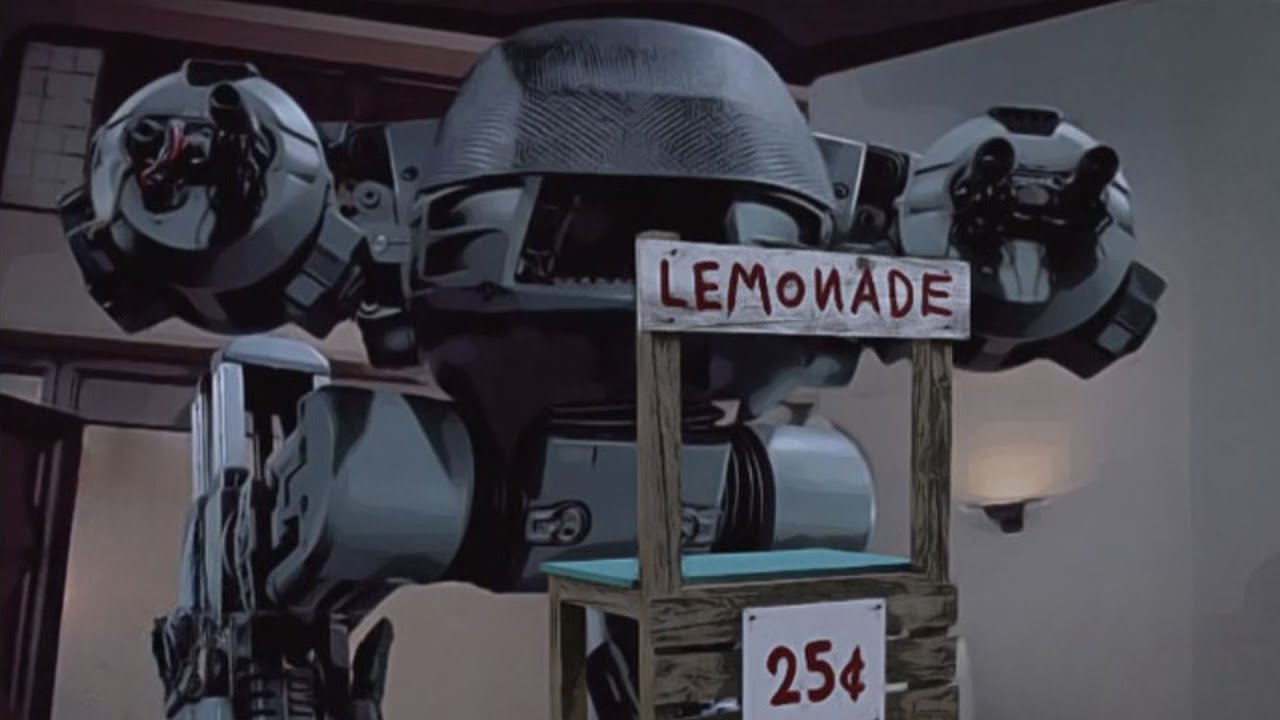 ED-209 sells Lemonade - YouTube